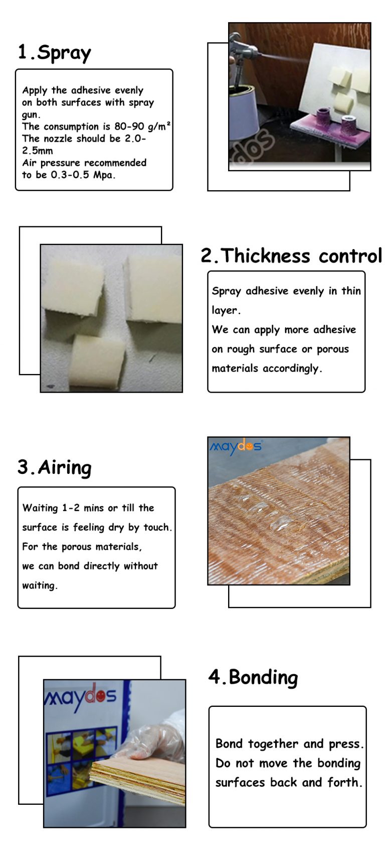 Spray Glue SBS Non-flammable Foam Mattress Adhesive