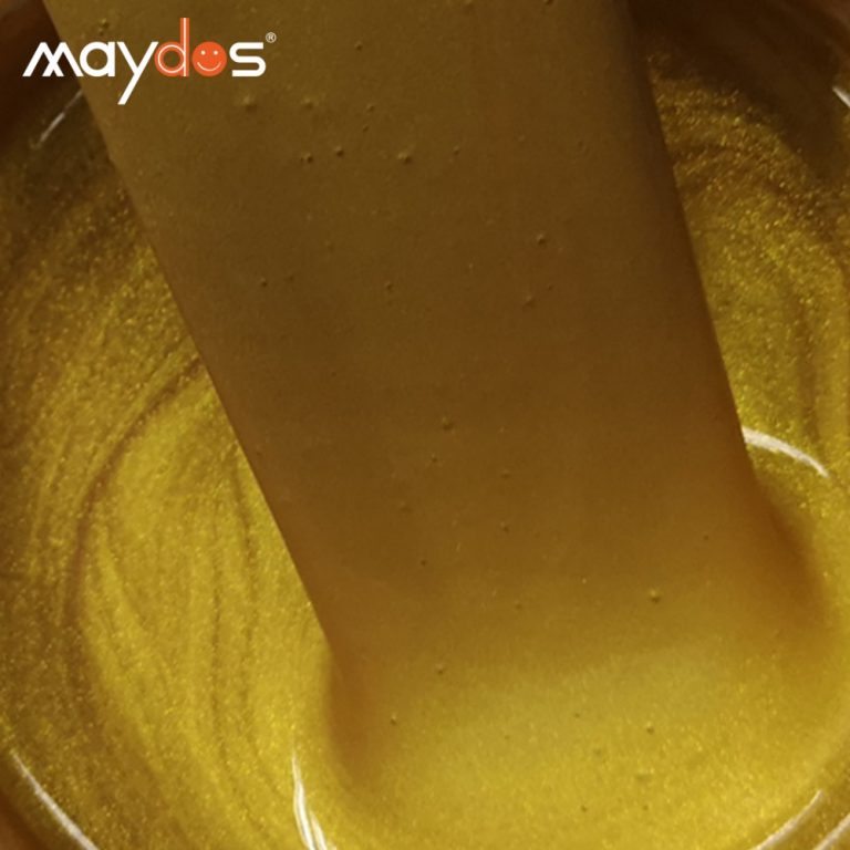 Water-based gold paint acrylic metallic wall coating