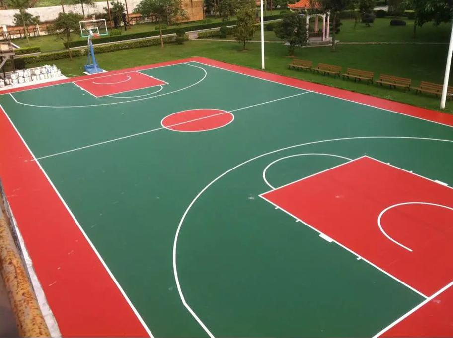 Application of Maydos Water-based Acrylic Paint for Basketball Court ...